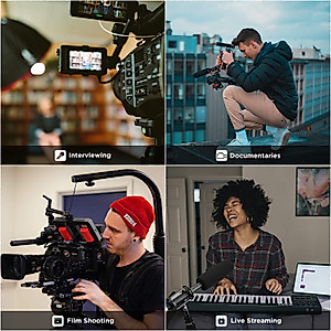 Boya XLR Shotgun Microphone BY-BM6060, Super-Cardioid Condenser Mic with 24 48V Phantom Power for Camera Camcorder Film Interview TV Program Recording Podcast