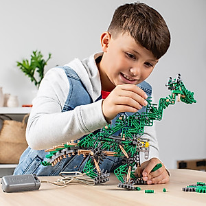 K'NEX - K'NEXosaurus Rex, Motorized Dinosaur Set ‚ 255 Pieces, STEM Building, Engineering Play, Kid Construction Set‚ Ages 7+
