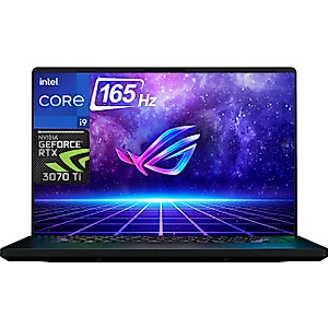 ASUS ROG Zephyrus M16 Gaming Laptop 2023 Newest, 16" WQXGA 165Hz Display, Intel Core i9 12900H, NVIDIA GeForce RTX 3070 Ti, 40GB DDR5 RAM, 1TB SSD, Wi-Fi 6E, Backlit Keyboard, Windows 11 Home