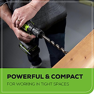 [Professional Grade] Greenworks 24V Max Cordless Brushless Drill + Impact Combo Kit, (2) 2.0Ah Batteries, FAST Charger, and Bag Included