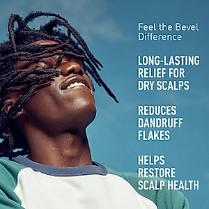 Bevel Shampoo and Conditioner with Hemp Seed and Pyrithione Zinc, 2 in 1 Anti Dandruff Formula Helps Reduce Dry Scalp and Dandruff Flakes to Restore Healthy Hair, 12 Oz