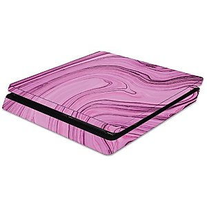 MightySkins Skin Compatible with Sony PS4 Slim Console - Pink Thai Marble | Protective, Durable, and Unique Vinyl Decal wrap Cover | Easy to Apply, Remove, and Change Styles | Made in The USA