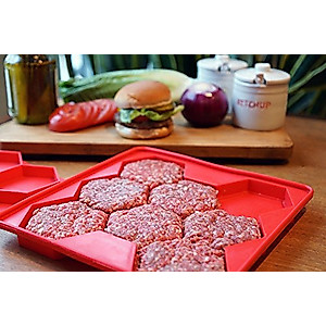 Burger Master Innovative 8 in 1 Burger Press and Freezer Container