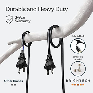 Brightech Ambience Pro Outdoor String Lights - Commercial Grade Waterproof Patio Lights with 48 Ft Dimmable Edison Bulbs - Heavy Duty LED Porch String Lights - 2W LED, Warm White Light