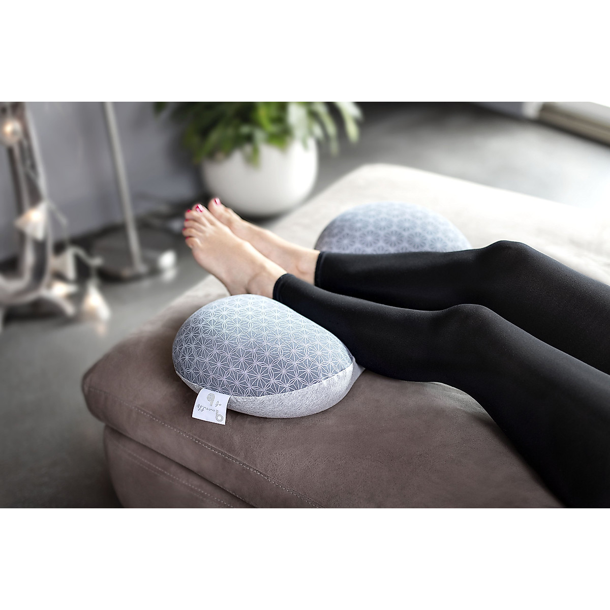 Babymoov Mom & Baby Pillow | Ultra Soft Cushion for Sleeping, Reading, Leg Support, Pregnancy, Nursing & Breastfeeding Gray 22x12x6.5 Inch (Pack of 1)