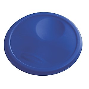 Rubbermaid Commercial Lid (Lid Only) for Round Food Storage Container, Fits 8 Qt. Containers, Blue (1980382)