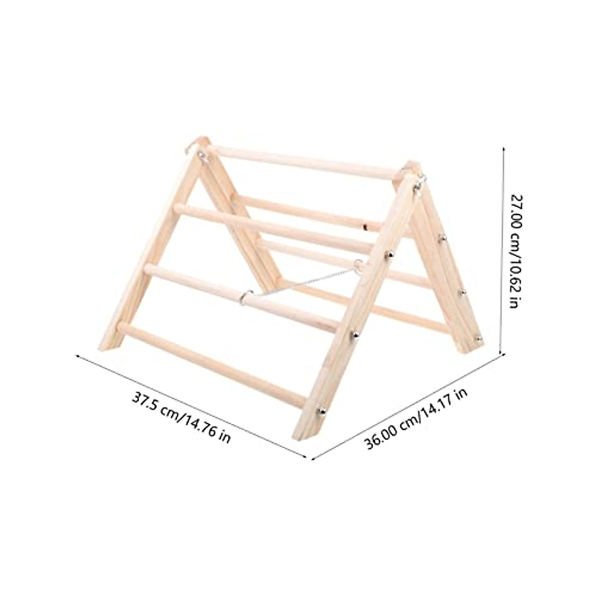 LIFKICH 1pc Perch Trainning Funny Parakeets Conures Toy Birdcage Rod Portable Balancing Safe Playpen Bar Rest Branch Ladder Rooster Platform Standing Folding Play Pet Chicken Exercise