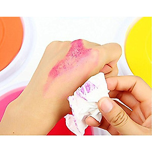 Myboree Washable Large Ink Pads for Kids Crafts Projects Rubber Stamps 12 Colors