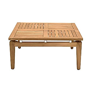 ARMEN LIVING LCARCOTK Arno Outdoor Square Teak Wood Coffee Table