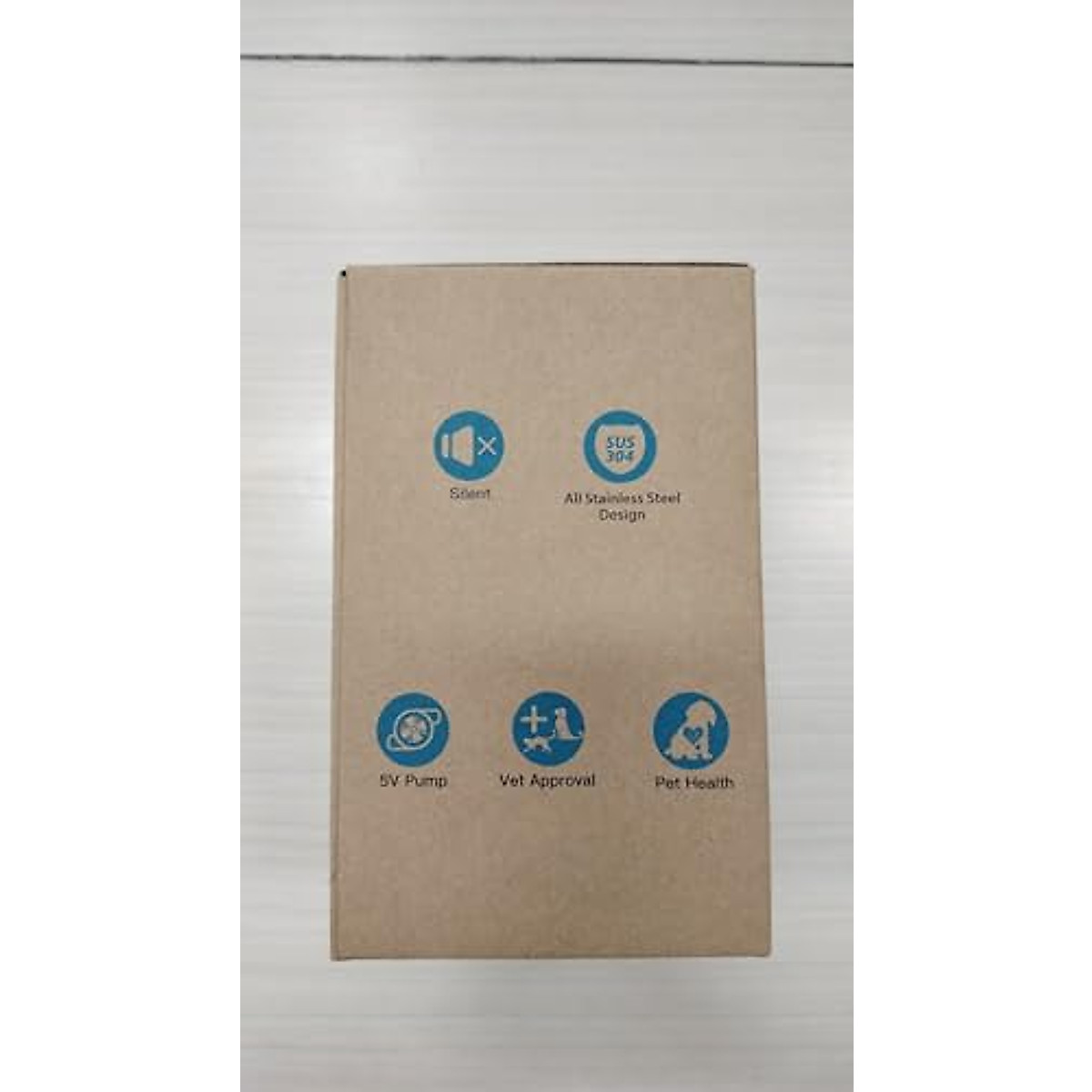 Stainless Steel Cat Water Fountain: Pet Fountains Indoor Metal Automatic Dispenser Cat Waterer Bowls Dog Faucet Bottle Pets 24/7 Running Watering for Drinking Quiet Pump with 1 Filter