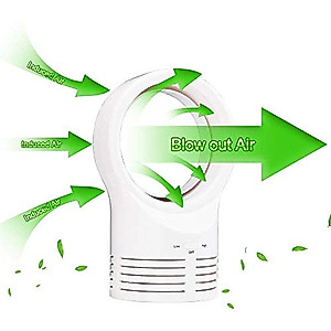 DAYSALER Bladeless Fan, Portable Personal Air Cooler Desktop Air Multiplier Table Cooling Fan, Safe Quiet Table Fan Portable Durable Lightweight for Home Bedroom Baby-Room Office Outdoor