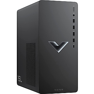 HP 2023 Newest Victus 15L Gaming Desktop, AMD Ryzen 7 5700G(> i9-10920X), AMD Radeon RX 6600 XT 8GB(> RTX 3060), 32GB 3200MHz RAM, 1TB NVMe SSD, WiFi 6, RGB Light, Type-A&C, W11, Bundled w/Accessories