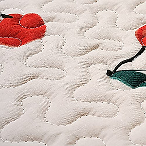 Soft Cotton Baby Play Mat for Babies and Toddlers Tummy Time Mat,Baby Activity Mat for Floor,Foldable Crawling Mat for Indoor & Outdoor Use