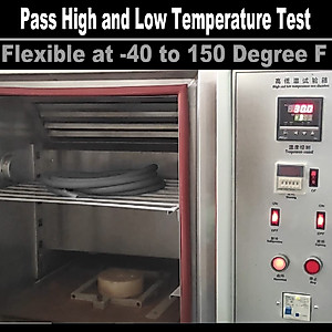 YOTOO Hybrid Air Hose 1/4-Inch by 25-Feet 300 PSI Heavy Duty, Lightweight, Kink Resistant, All-Weather Flexibility with 1/4-Inch Industrial Air Fittings and Bend Restrictors, Gray