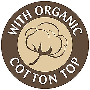 Sealy Organic Cotton Top Cooling Waterproof Fitted Toddler Bed and Baby Crib Mattress Pad Cover Protector, Noiseless, Machine Washable and Dryer Friendly, 52" x 28" - White