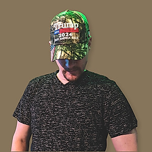 MADE in USA Trump Hat 2024 Take America Back Camo Hat Adjustable Cap Hat Presidential Election Campaign