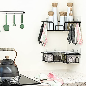 XHENEEB Shower Organizer Corner 3 Pack Corner Shower Shelf Adhesive Shower Caddy Corner Only for 90 Degrees Angle