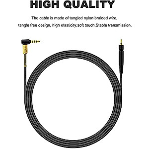 Adhiper GSP 600 Replaceable Audio Cable GSP 600 Audio Audio Cable Auxiliary Cable is Compatible for Sennheiser Game ONE/Game Zero/GSP 600 / GSP 350 / GSP 500 / Gaming Headphones (Mobile/Version)