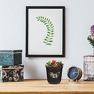 Veemoon Zisha Flower Pot Bonsai Planter: Chinese Purple Clay Plant Pot Succulent Cactus Planter Container for Home Office Desk Shelf Decor Style 1