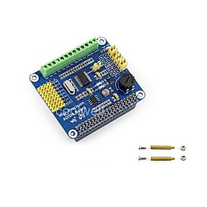Raspberry Pi AD/DA Expansion Sheild Board for Adding High-Precision AD/DA Functions to Raspberry Pi Onboard ADS1256 DAC8552 Sensor Input/Output Interface