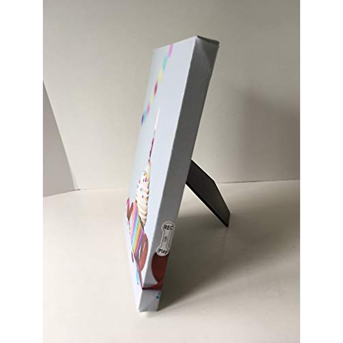 OSW 6 x 8.25 Birthday Anniversary Any Celebration Recordable LED Greeting Card Tabletop Stand or Hang