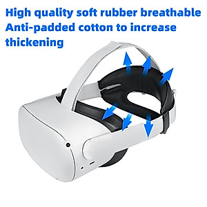 RCstyle Simple Quick Release Pillow for Oculus Quest 2，Gravity Pressure Balance Head Back Padding for Oculus Quest 2 Headset，Elite Strap Extension for Oculus Quest 2 Accessories