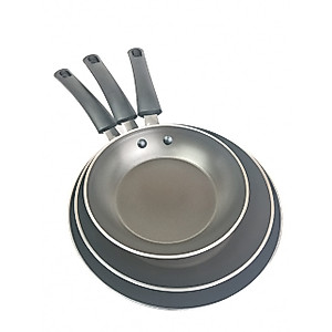Berkley and Jensen Commercial Grade Non Sticking Frying Pan Set Of 3 (8inch , 10inch , 12inch )