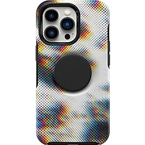 OtterBox iPhone 13 Pro Otter + Pop Symmetry Series Case - DIGITONE (Graphic), integrated PopSockets PopGrip, slim, pocket-friendly, raised edges protect camera & screen