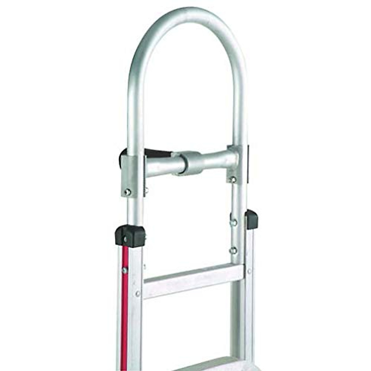 Magliner HMK53CUA45 Aluminum Hand Truck, Curved Back Frame, 60" Single Grip Handle, 18" x 7-1/2" Aluminum Diecast Nose Plate, 500 lb Capacity