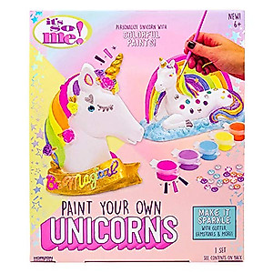 It’s So Me! Paint Your Own Unicorns – DIY Ceramic Unicorn Kit – Arts and Crafts Kits- Great Birthday Party Activities for Kids Ages 6, 7, 8, 9