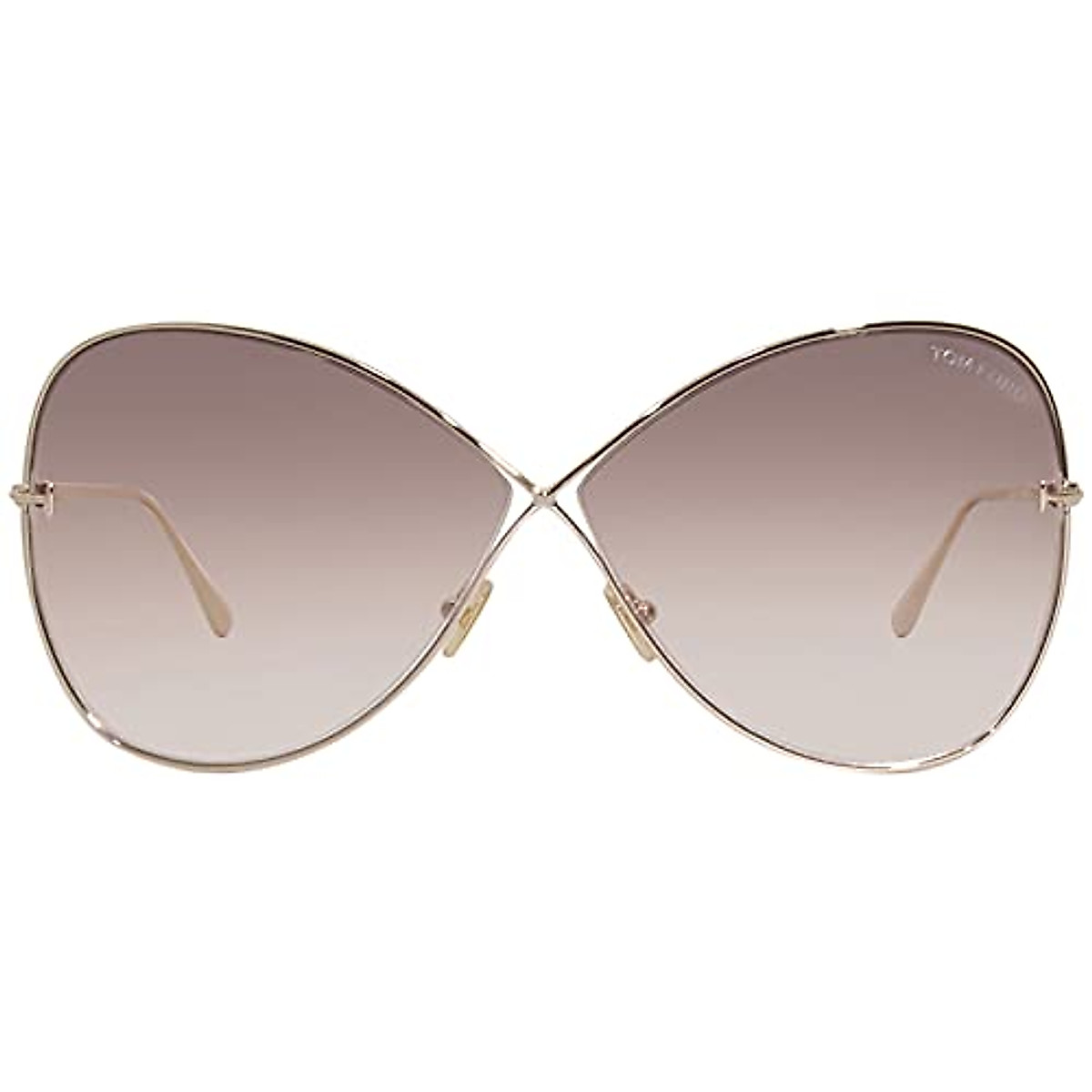 Sunglasses Tom Ford FT 0842 Nickie 28F Shiny Rose Gold/Gradient Brown To Light