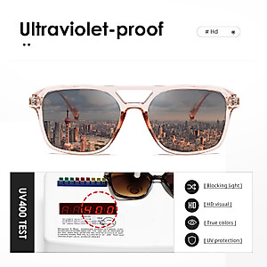 kimorn Sunglasses Womens Men Trendy Retro Sun Glasses Rectangle Frame Shades K1649 (Tortoiseshell +Pink)