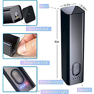 Jukllezan Hidden Camera Power Bank Mini Spy Camera Wireless Small Cameras Nanny Cam Hidden Cameras Portable Security Camera for Car