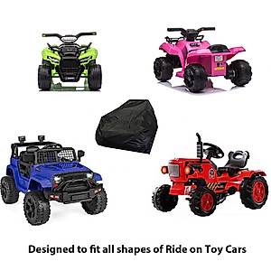 Kids Ride-On Toy Car Cover Outdoor Wrapper Resistant Protection for Children’s Electric Vehicles (Large)