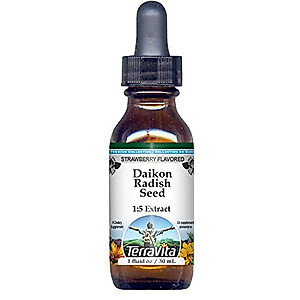 Daikon Radish Seed Glycerite Liquid Extract (1:5) - Strawberry Flavored (1 oz, ZIN: 522363) - 2 Pack