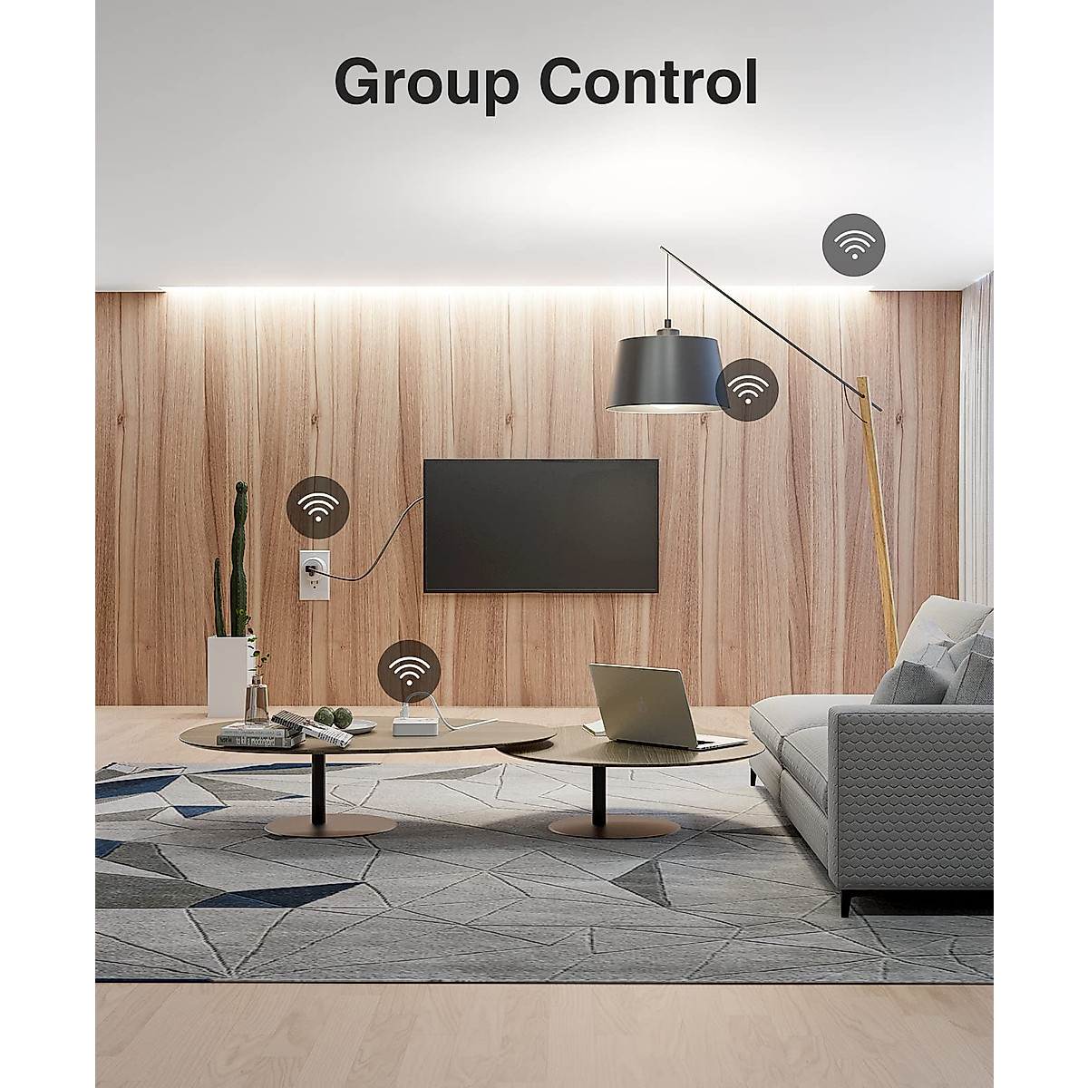 Mini Smart Plug, GHome Wi-Fi Outlet Works with Alexa and Google Home, Smart Sockets Remote Control with Surge Protector Timer Schedule Function,ETL FCC Certified,1 Pack