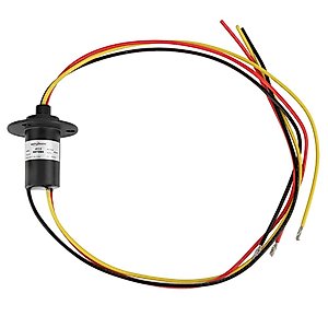 Mini Slip Ring 250RPM 15A 3 Wires 0-600V Multi-channel Transmission Anti-jamming for Wind Turbine Power Generator