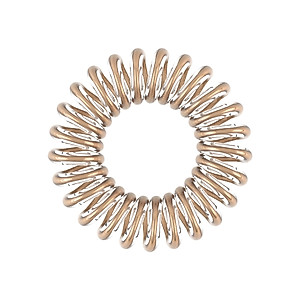 invisibobble Original Traceless Spiral Hair Ties with Strong Elastic Grip, Non-Soaking, Accessories for Women - Time to Shine, Bronze Me Pretty (Pack of 3)