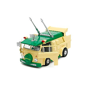 Jada Turtles Party Wagon 1:24 Die-Cast Car Play or Gift and for a Collection for Both Kids and Adults
