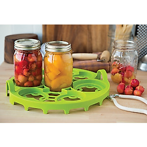 Farm to Table Dual Canning Rack, Nylon, Quart or Pint Sizes 11.5 x 11.5 x 2