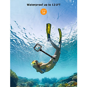 CAMWORLDCAM FOXGEEK Action Camera 4K 20MP WiFi Underwater 131FT Waterproof Sport Cam with Image Stabilization External Microphone Remote Control 2 Batteries & Helmet Accessories Kit, Black