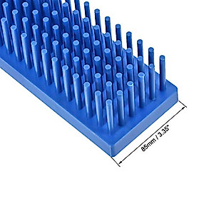 uxcell Polypropylene Test Tube Stand Holder Rack 102 Wells for 10-13mm Tubes Blue 2Pcs