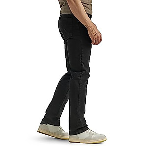 Wrangler Men's Free-to-Stretch Regular Fit Jean, Black, 40W x 32L