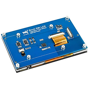 waveshare Compatible with Raspberry Pi Touchscreen 5inch DSI LCD Touch Screen 800×480 Resolution TFT LCD Display Monitor for Raspberry Pi Model 4B/3B+/3A+/3B/2B/B+/A+,CM3/3+