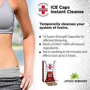 Rescue Detox ICE CAPS - 12ct | Concentrated Cleansing Capsules - Works in 90 Minutes Up to 5 Hours
