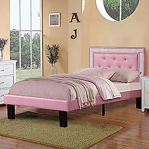 Poundex F9375T Bobkona Heartland, Twin, Pink