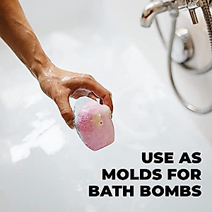 (50 Pk) Clear Plastic Easter Eggs Fillable, For Easter, Halloween, Christmas, Ornament, Bath Bomb Mold, 3.15” X 2”