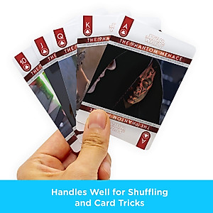 Star Wars Playing Cards - Episode 1 - The Phantom Menace Deck of Cards for Your Favorite Card Games - Officially Licensed Star Wars Merchandise and Collectibles - Poker Size with Linen Finish