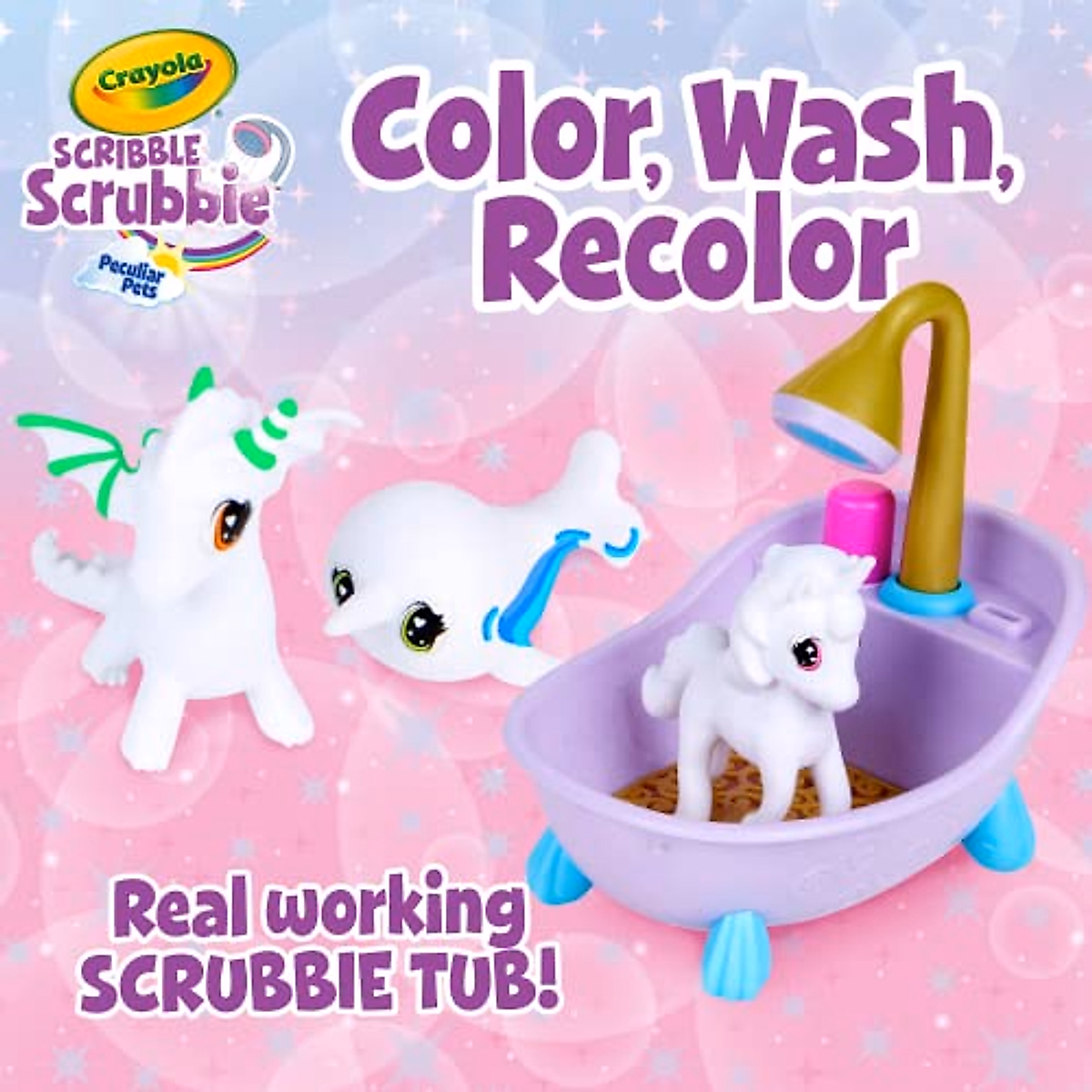 Crayola Scribble Scrubbie, Peculiar Pets, Easter Basket Stuffers, Gifts For Kids, Ages 3+ [Amazon Exclusive].