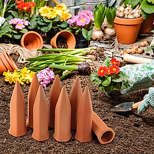 APPD Terracotta Watering Stakes15 Pack Automatic Plants Watering Devices Terracotta Self Watering Spikes for Wine Bottles Great for Indoor & Outdoor Plants